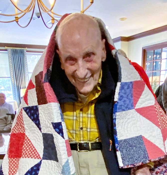 Local Marine Veteran Receives Quilt of Valor - Independent Retirement ...